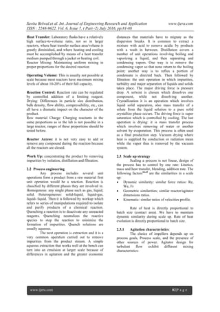 Development and Scale Up Of a Chemical Process in Pharmaceutical Industry: A Case Study | PDF