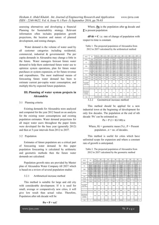 Strategic Planning of Water System Projects in Alexandria | PDF