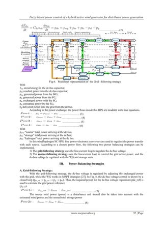 Fuzzy based power control of a hybrid active wind generator for distributed power generation ...