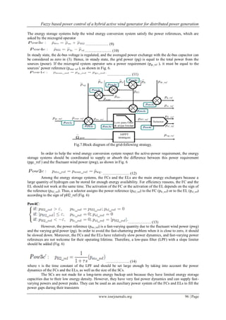Fuzzy based power control of a hybrid active wind generator for distributed power generation ...