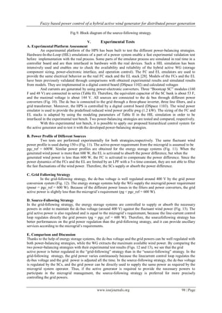 Fuzzy based power control of a hybrid active wind generator for distributed power generation ...