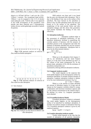 Study of Adsorption Isotherm Model and Kinetics on Removal of Zinc Ion from Industrial waste ...