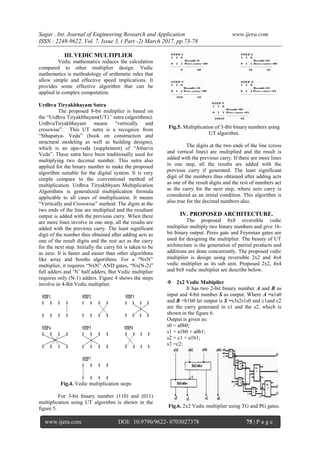 Design of Low Power Vedic Multiplier Based on Reversible Logic | PDF