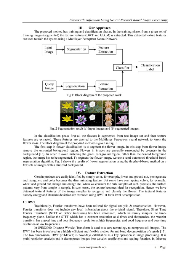Flower Classification Using Neural Network Based Image Processing Pdf