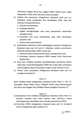 Perdirjen PSKL 11/2016 tentang Permohonan HPHD | PDF