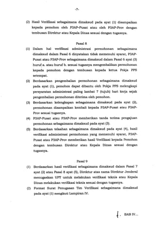 Perdirjen PSKL 11/2016 tentang Permohonan HPHD | PDF | Free Download