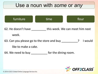 Some And Any – Free ESL Lesson Plan | PPTX