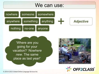 Somebody, Something – Free ESL Lesson Plan | PPT | Free Download