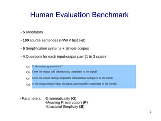 Elior Sulem - 2018 - Semantic Structural Evaluation for Text Simplification | PPT