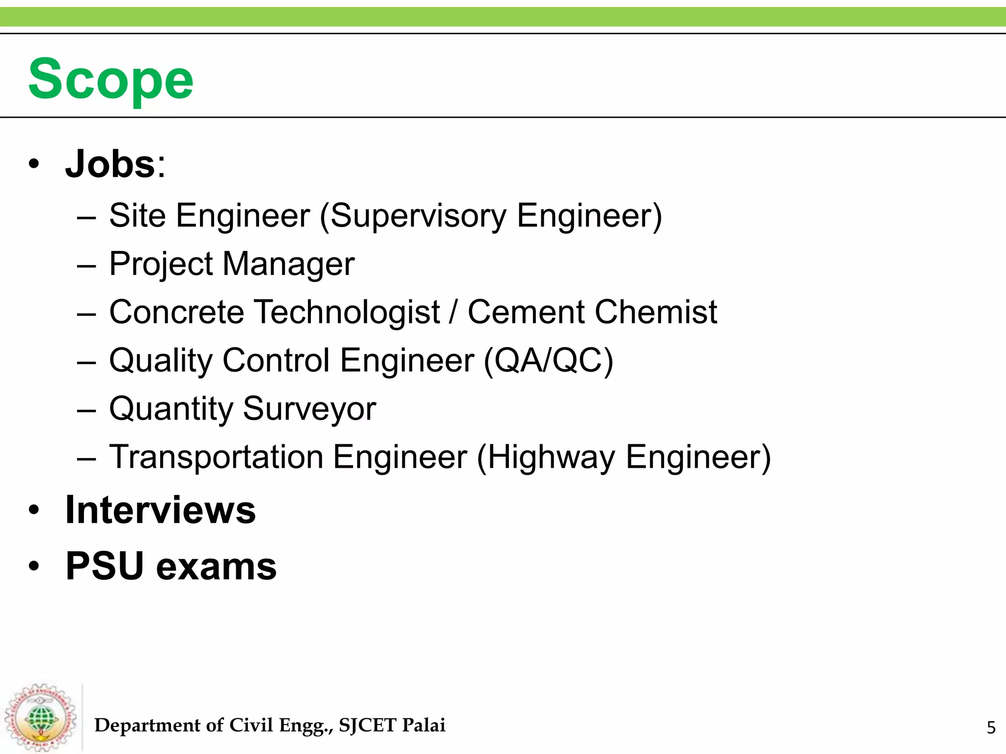 KTU CE 204 Construction Technology - Conclusion | PDF