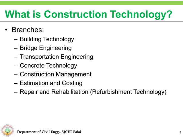 KTU CE 204 Construction Technology - Conclusion | PDF
