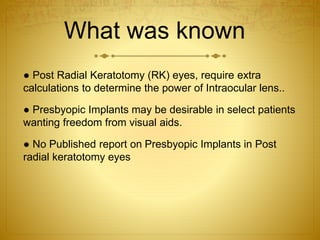 Treating Patients with Radial Kewratotomy.pptx | Eye and Vision ...