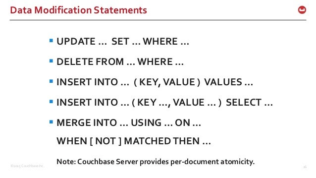 Introducing N1QL: New SQL Based Query Language for JSON