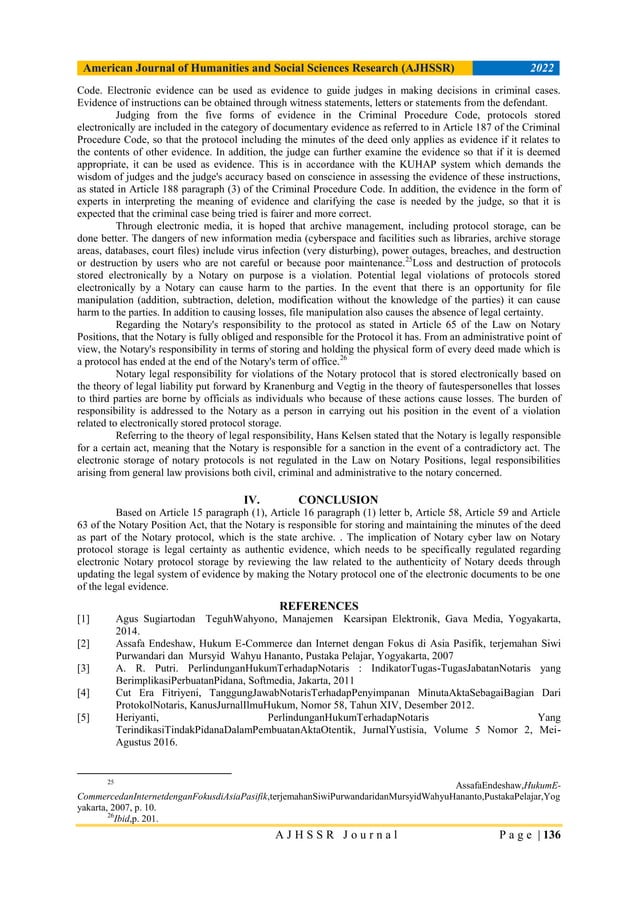 Obligations and Implications of Cyber Notary Protocol Storage | PDF