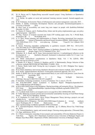 KALAHI-CIDSS PROGRAM: VIEWS OF THEBENEFICIARIES IN RTR, AGUSAN DEL ...