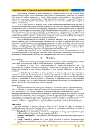 KAKAYAHAN SA PAGSUSURI NG MGA MAG-AARAL NG PRMSU SA AKDANG ...