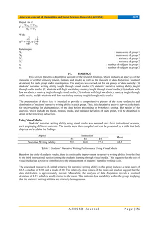 VISUAL STIMULI AND LEXICAL MASTERY AS DRIVERS OF NARRATIVE WRITING | PDF