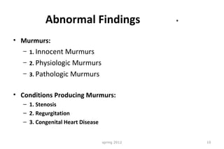 N 295 lecture 8 9 cardio student copy | PPT