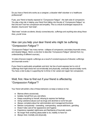 The dark side of compassion (and how you can help) | PDF