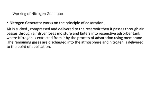 Nitrogen Generator | PPTX