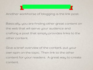 12 Types of Blog Posts - Kickstart Your Next Teacher Blog Posts | PPT