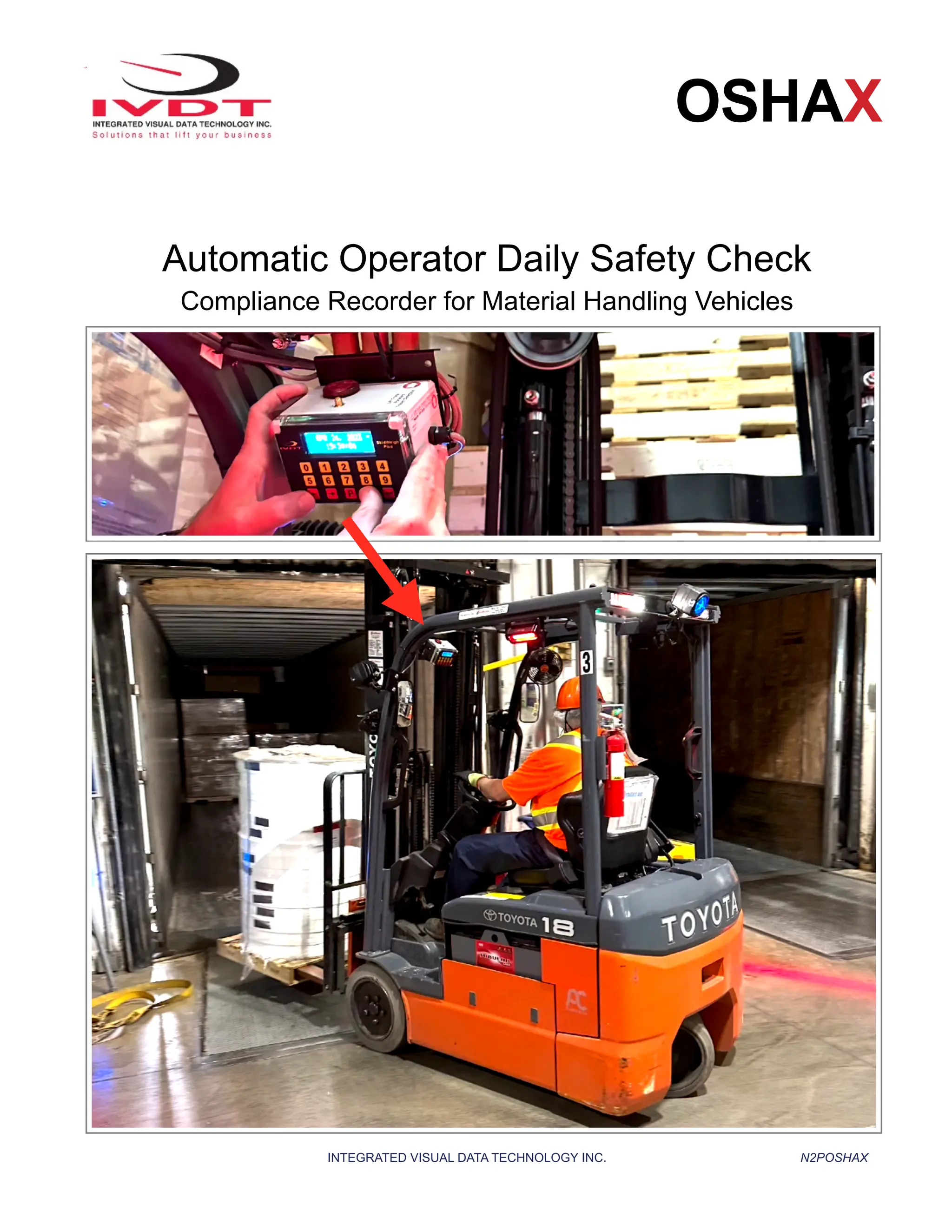 Automatic Operator Daily safety check leaflet. Application for all type ...