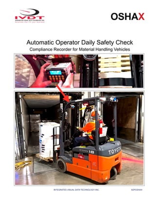 Automatic Operator Daily safety check leaflet. Application for all type ...