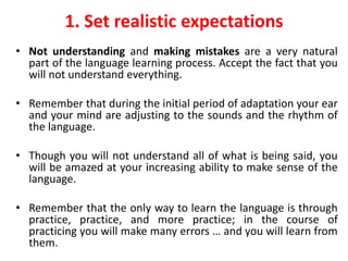 10 tips for language learning success | PPTX