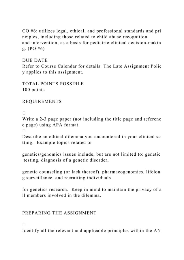 N328 Pediatric Nursing Required Uniform Assignme.docx