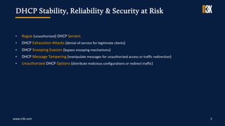 DHCP Security Consideration | PDF | Computer Networking | Computing