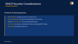 DHCP Security Consideration | PDF | Computer Networking | Computing