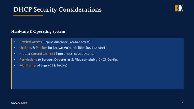 Dhcp Security Consideration Pdf Computer Networking Computing