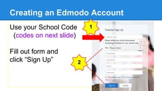 Edmodo module 1 -getting started- | PPTX