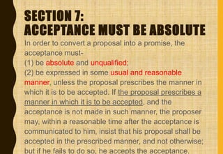 Acceptance in Contract and its Communication | PPTX