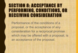 Acceptance in Contract and its Communication | PPTX