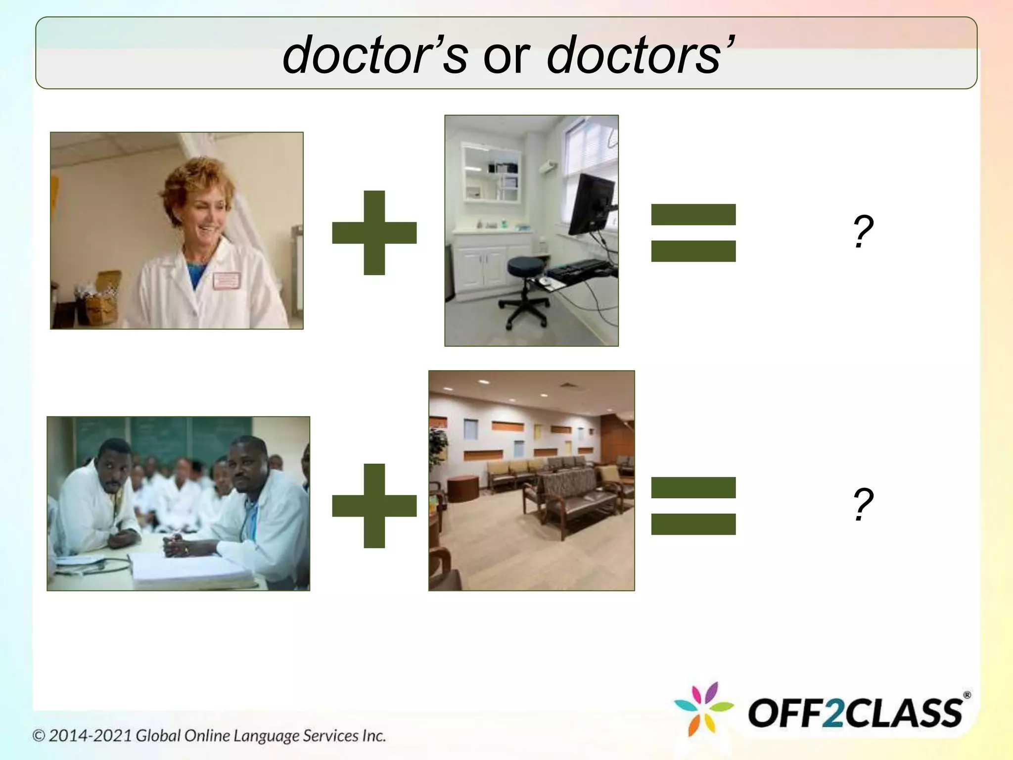 Possessive Nouns – Free ESL Lesson Plan | PPTX