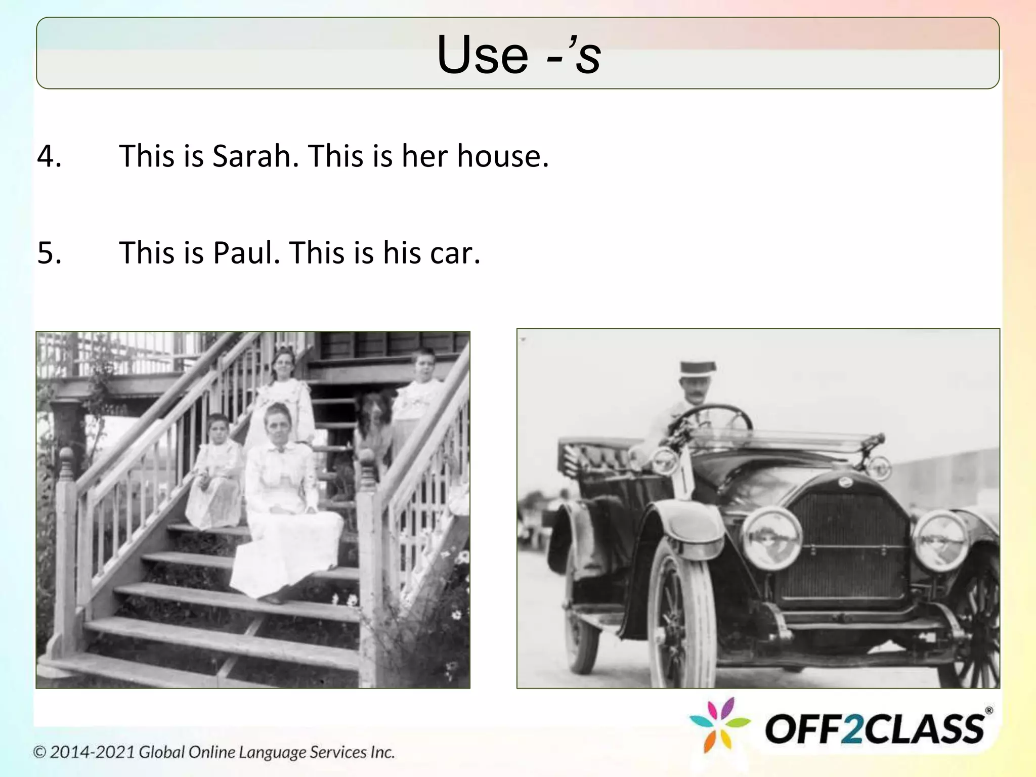 Possessive Nouns – Free ESL Lesson Plan | PPTX