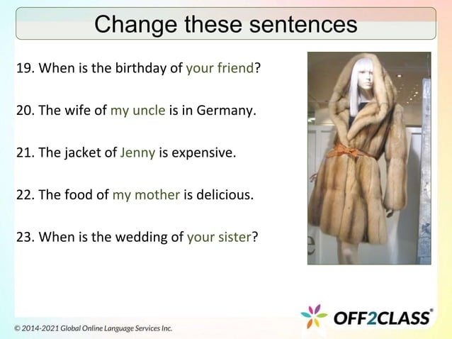 Possessive Nouns – Free ESL Lesson Plan | PPTX