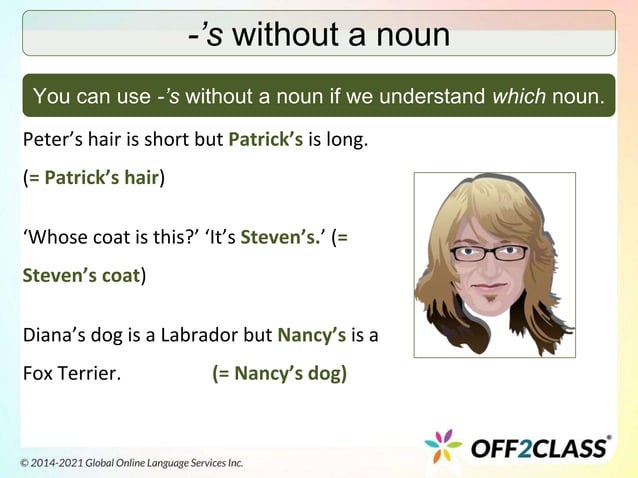 Possessive Nouns – Free ESL Lesson Plan | PPTX