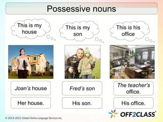 Possessive Nouns – Free ESL Lesson Plan | PPTX