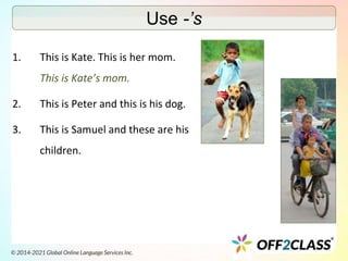 Possessive Nouns – Free ESL Lesson Plan | PPTX