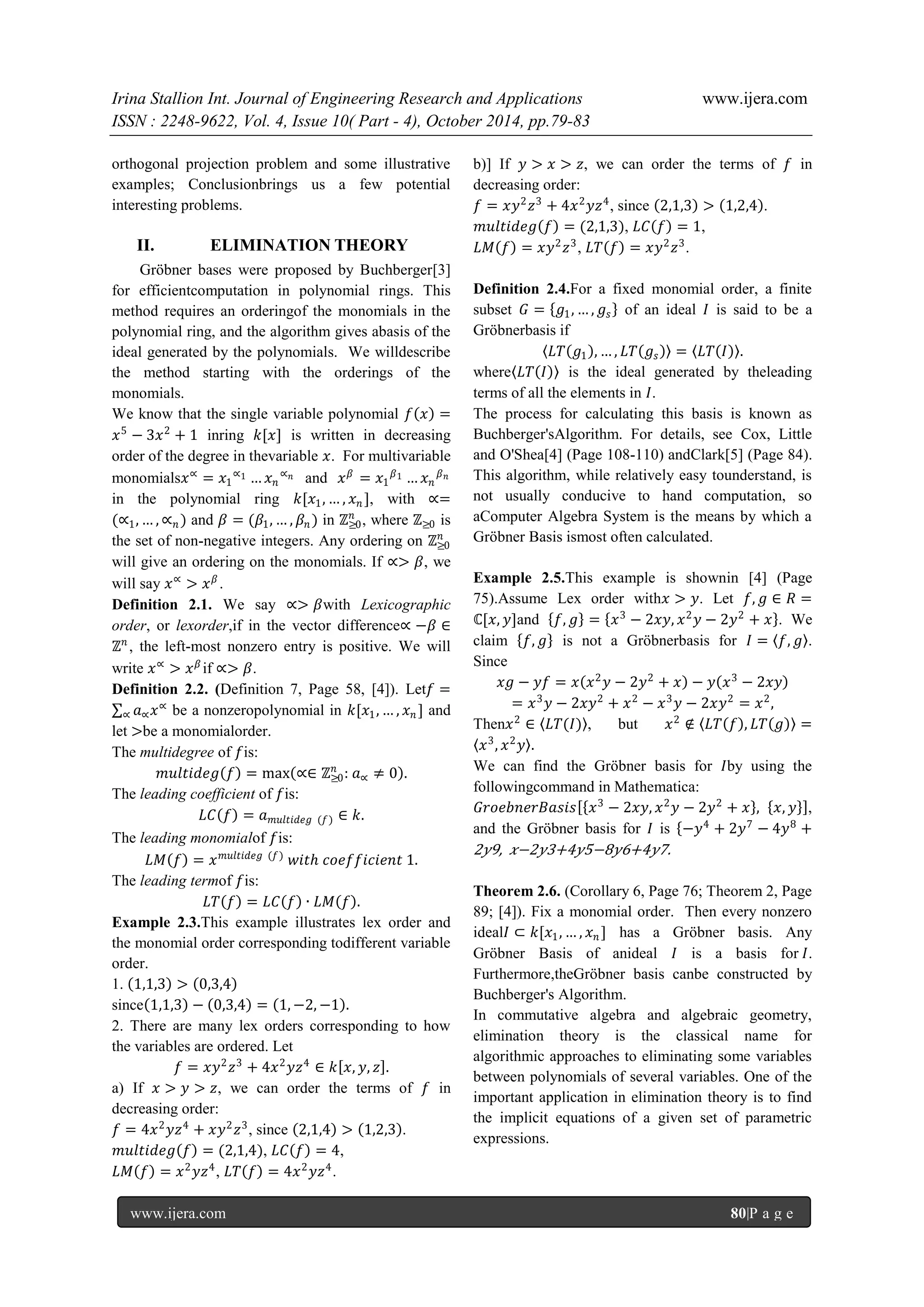 Symbolic Computation via Gröbner Basis | PDF