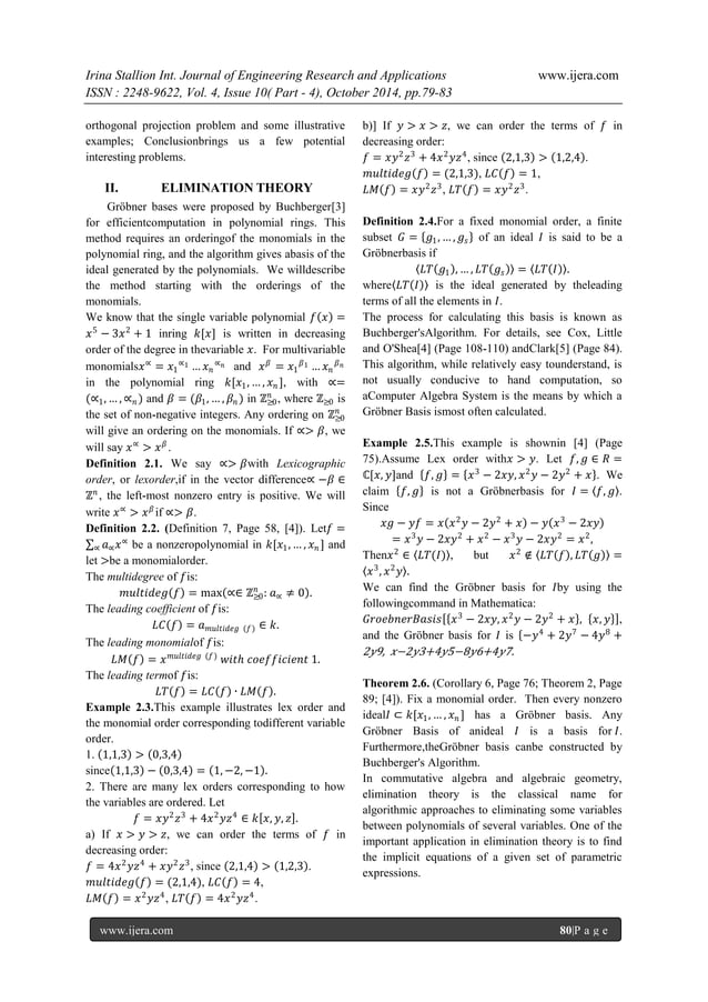 Symbolic Computation via Gröbner Basis | PDF