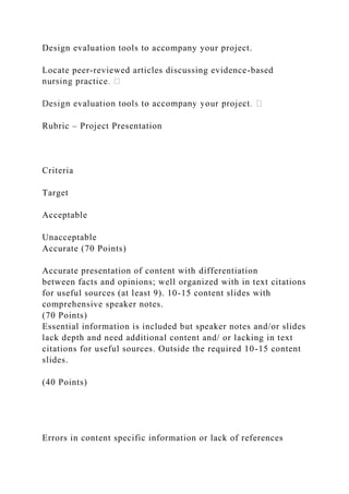N4685 CapstoneModule 5 Capstone Project – Present.docx