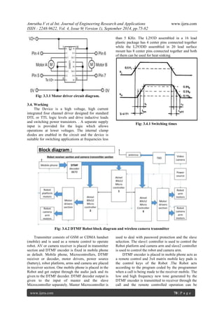 Arm Robot Surveillance Using Dual Tone Multiple Frequency Technology | PDF