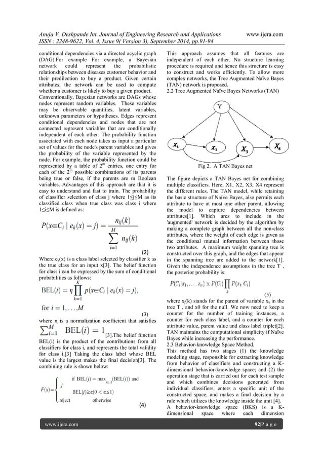 Comparision of methods for combination of multiple classifiers that predict behavior patterns | PDF