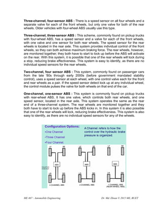 Automobile: Brakes and Suspension | PDF