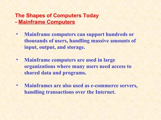 Shapes of computers | PPS | Desktops | Computing
