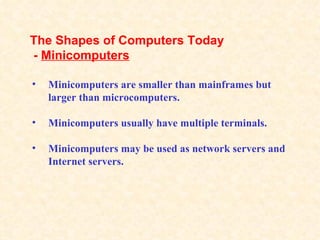 Shapes of computers | PPS | Desktops | Computing
