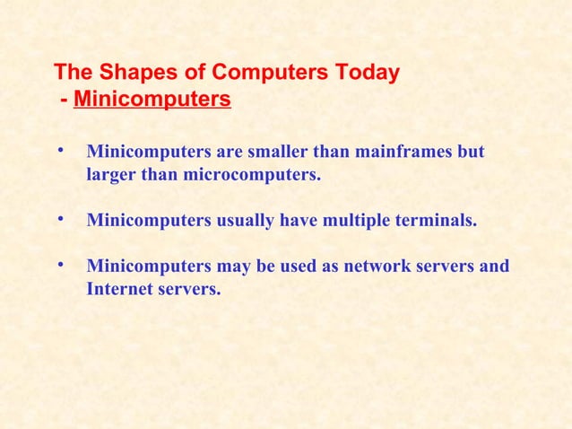 Shapes of computers | PPS | Desktops | Computing